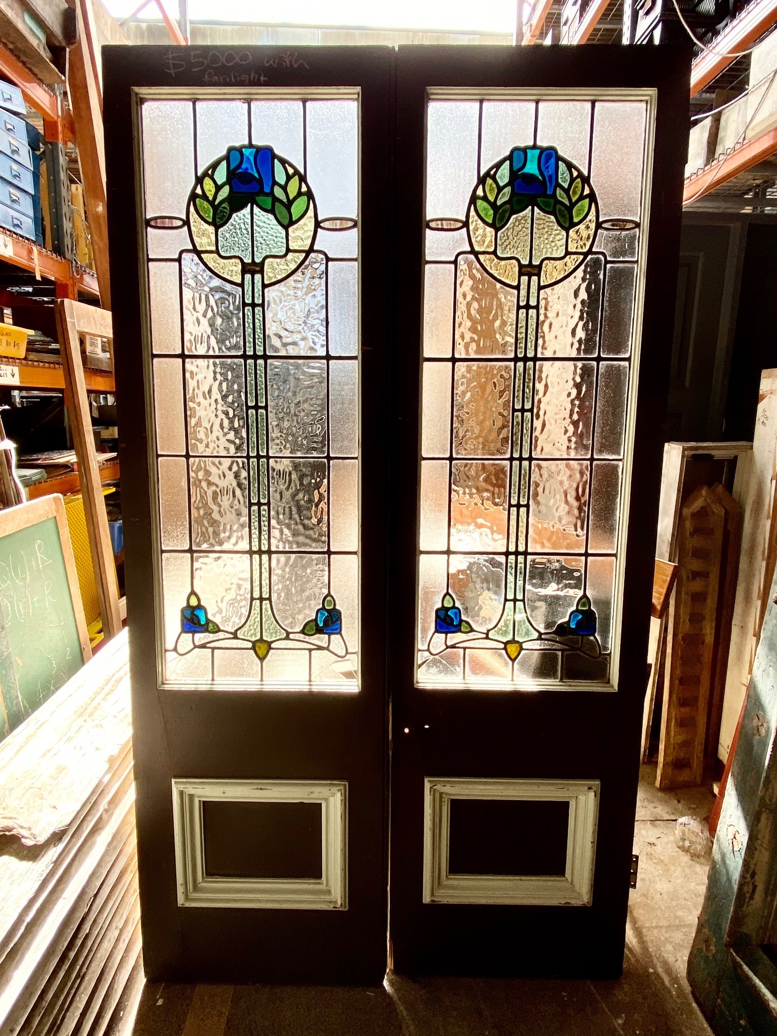 Lead lights - French Doors